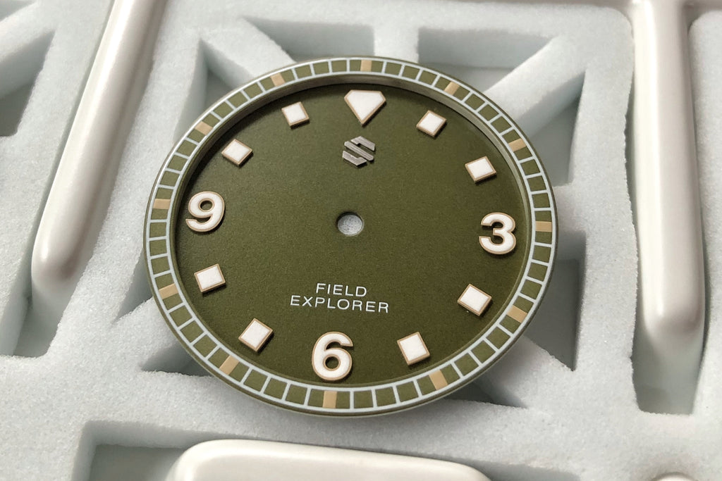 Model C Dial Set - Granulated Jungle Green Dial with White Accents ...