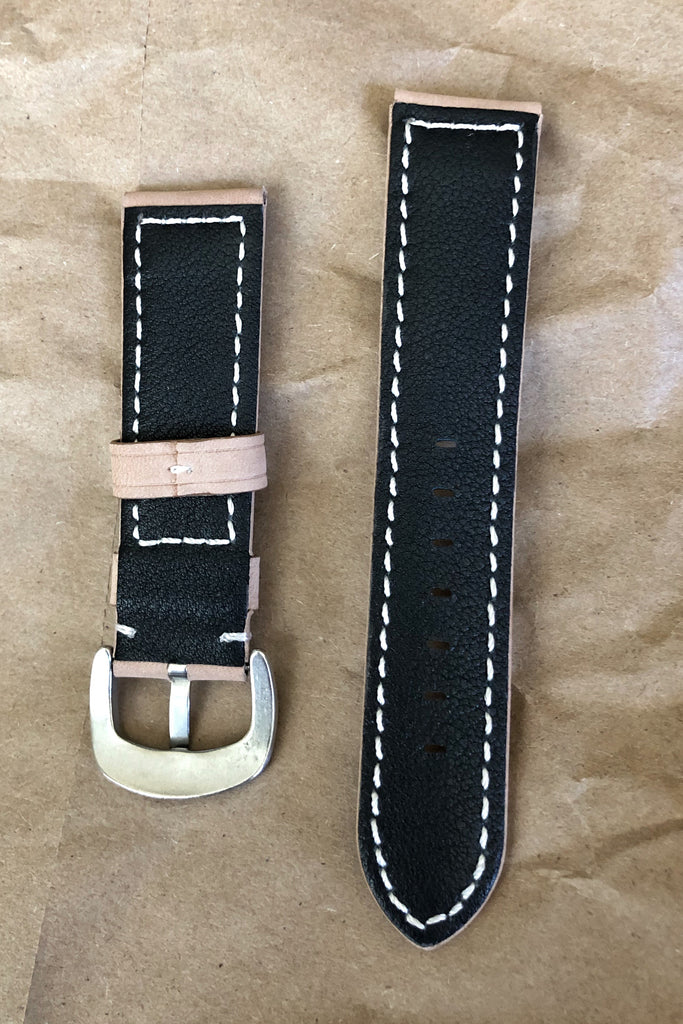 Tan Leather Watch Strap For Field Watch, 22mm, Panerai Style – Seals ...
