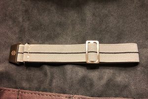 Parachute Style Elastic Dive Strap - No Pass - Gray with Black Stripe